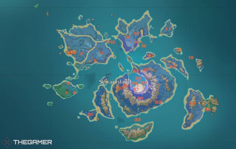 Genshin Impact: Electroculus Locations On Seirai Island, Inazuma