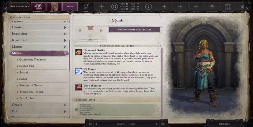 Pathfinder: WotR - How To Build A Monk