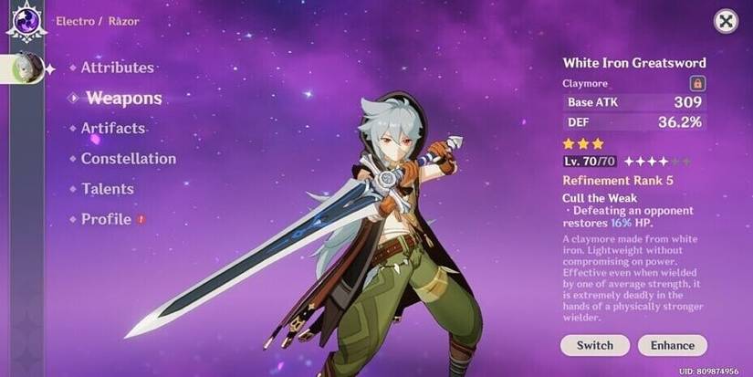 Genshin Impact: Best Weapons For Noelle