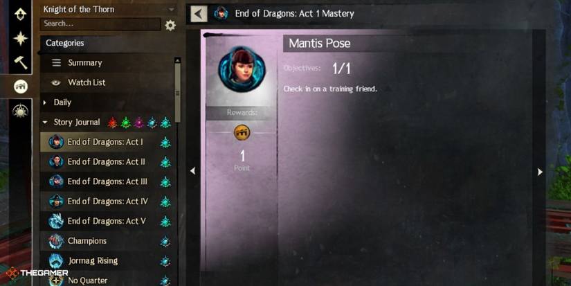 How To Get The Mantis Pose Achievement In Guild Wars 2: End of Dragons