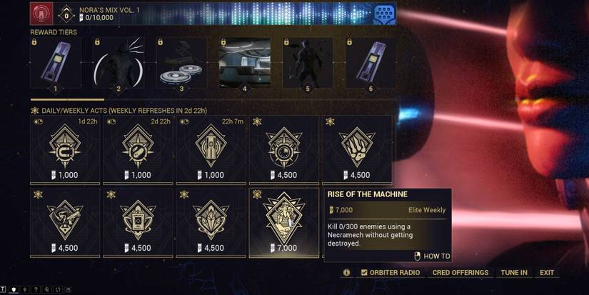 Warframe: Nightwave Nora's Mix Guide And Rewards