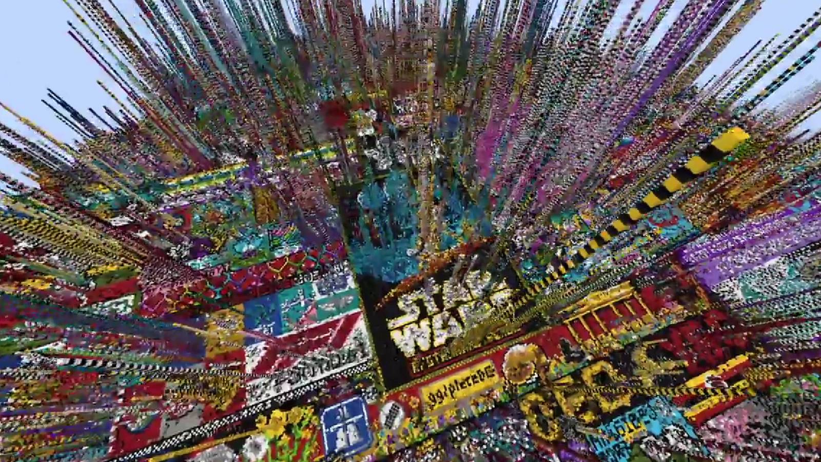 Player Recreate r/Place In Minecraft