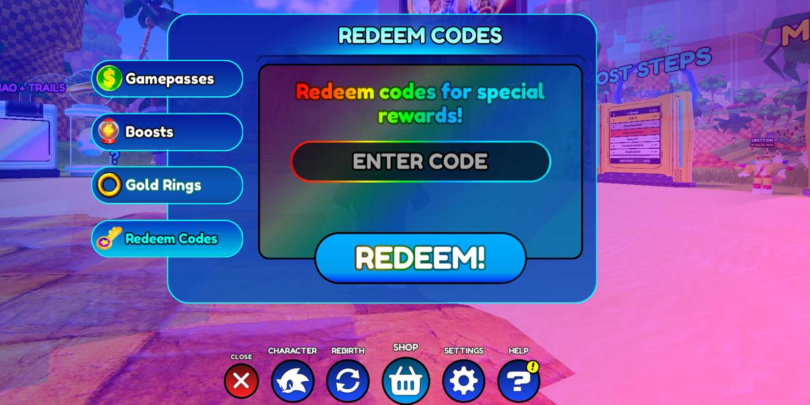 Sonic Speed Simulator Codes - Roblox
