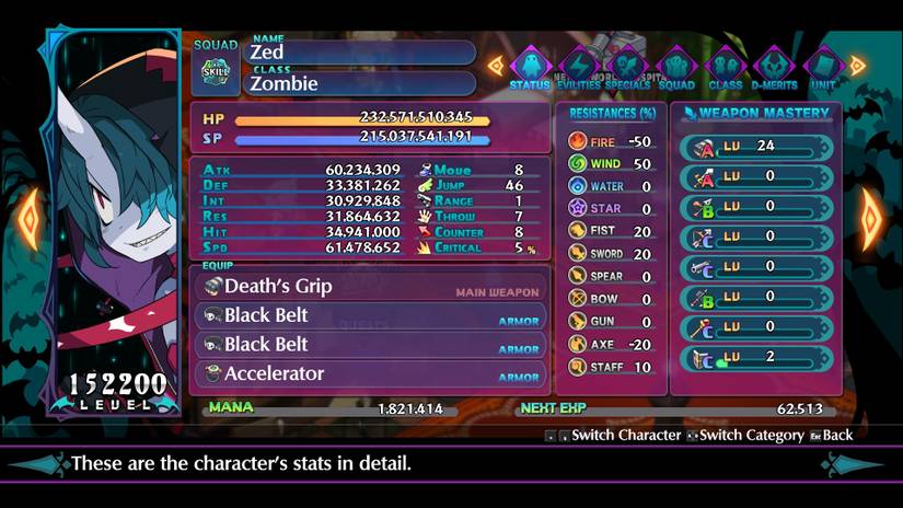 Zed Character Guide For Disgaea 6