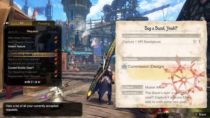 How To Complete The Bag A Bazel, Yeah? Side Quest In Monster Hunter ...