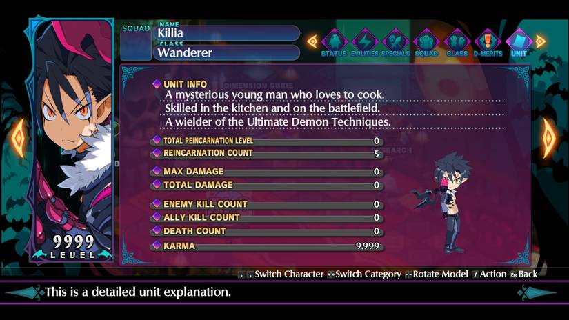 Killia Character Guide For Disgaea 6