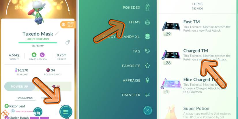 Your Guide To TMs In Pokemon Go