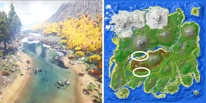 Picturesque Spots To Build Your Base On The Island In Ark: Survival Evolved