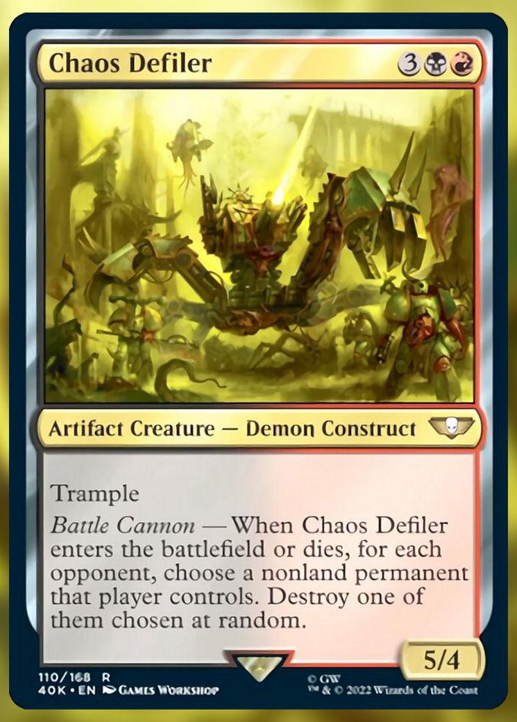 Every Card In The Warhammer 40K The Ruinous Powers Commander Deck – MTG