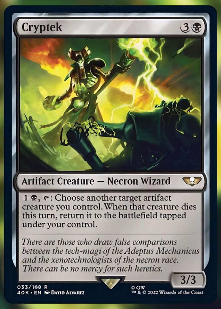 Every Card In The Warhammer 40K Necron Dynasties Commander Deck – MTG
