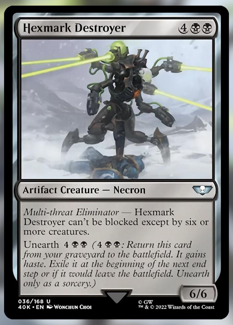 Every Card In The Warhammer 40K Necron Dynasties Commander Deck – MTG