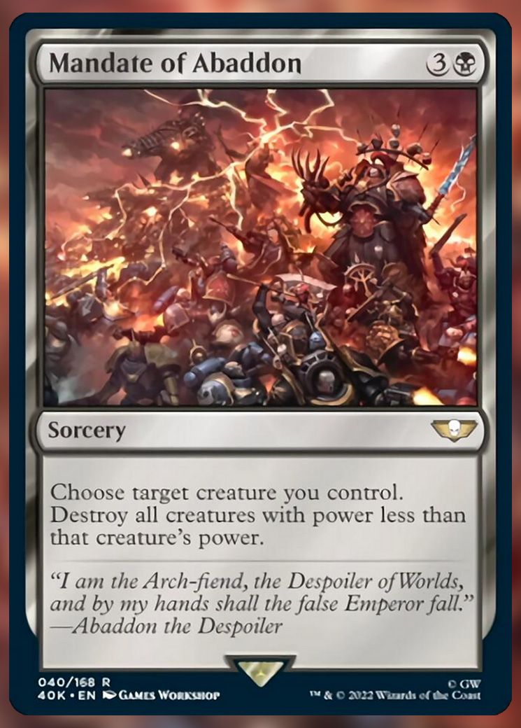 Every Card In The Warhammer 40K The Ruinous Powers Commander Deck – MTG