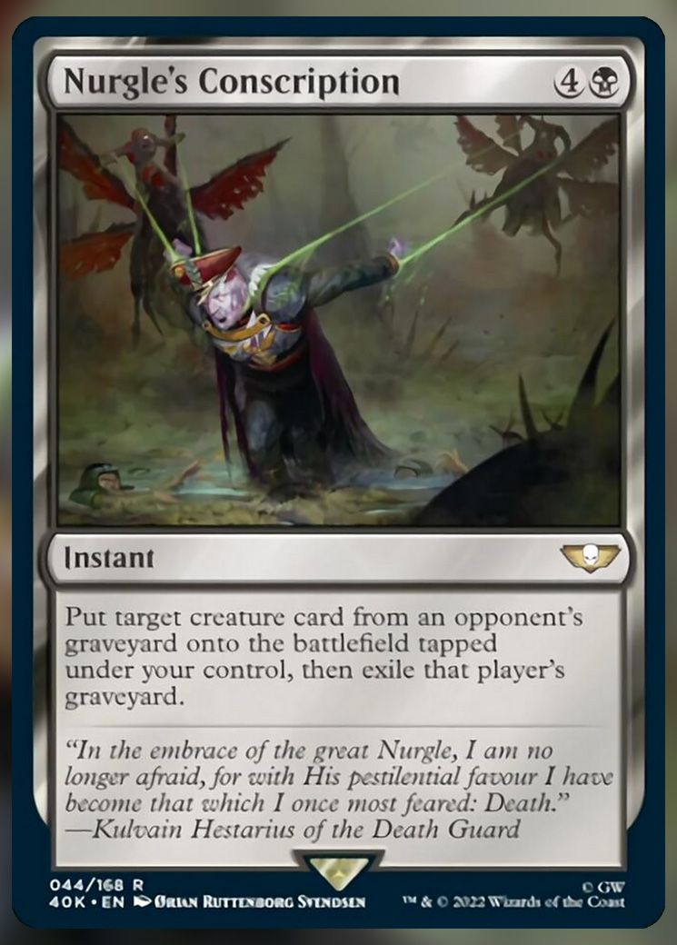 Every Card In The Warhammer 40K The Ruinous Powers Commander Deck – MTG