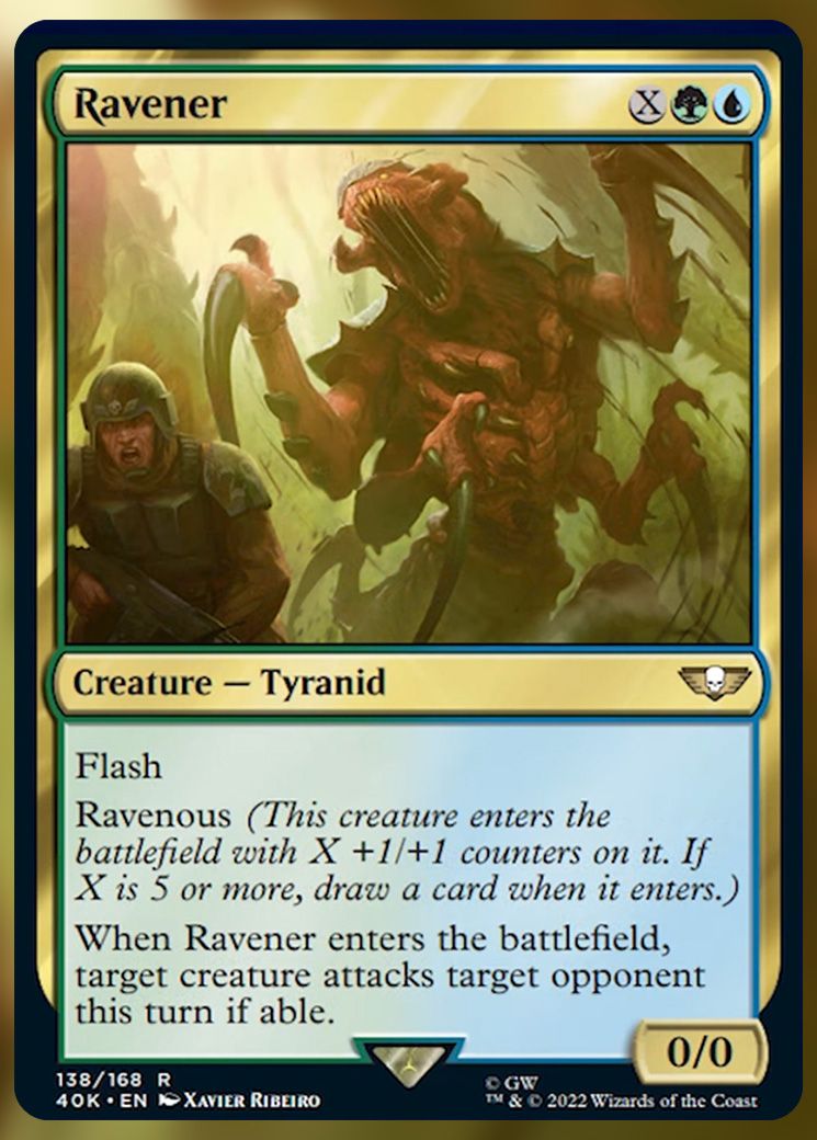 Every New Card In The Warhammer 40K Tyranid Swarm Commander Deck – MTG