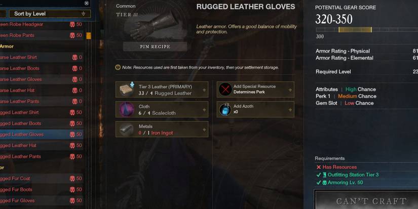 Armoring Level Guide In New World