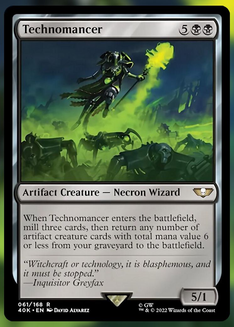 Every Card In The Warhammer 40K Necron Dynasties Commander Deck – MTG
