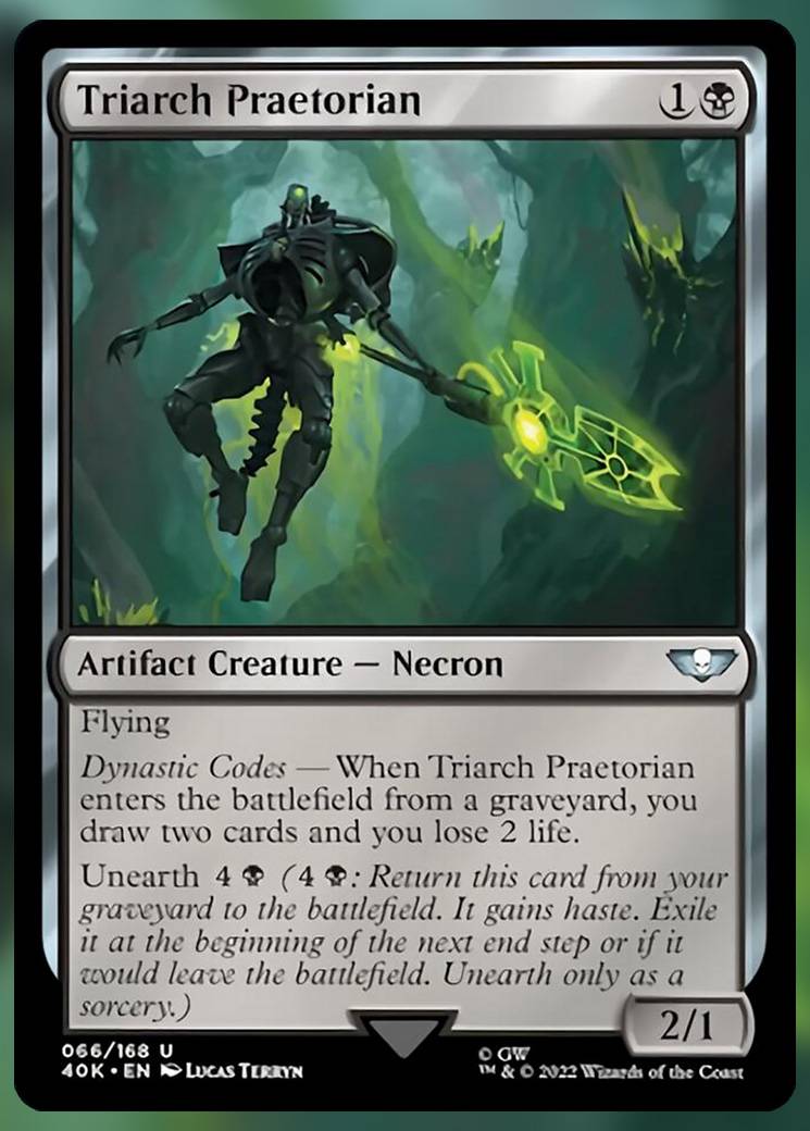 Every Card In The Warhammer 40K Necron Dynasties Commander Deck – MTG
