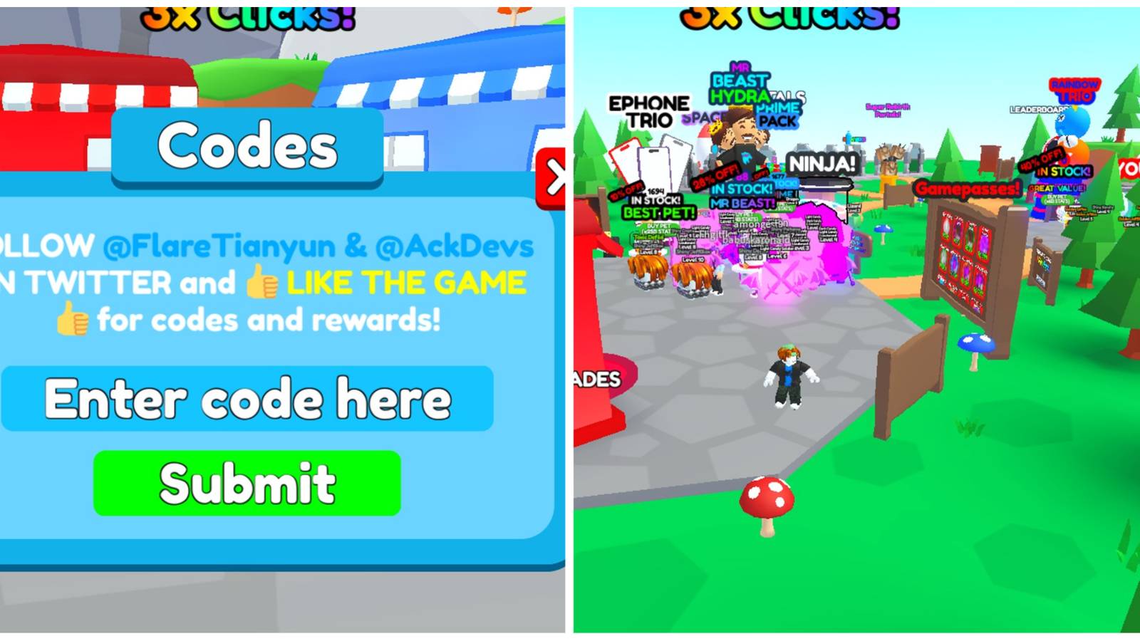 Clicker Party Simulator Codes - Roblox