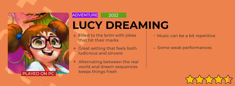 Lucy Dreaming Review - Don't Sleep On This Adventure