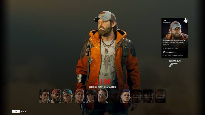 Best Cards For Jim In Back 4 Blood