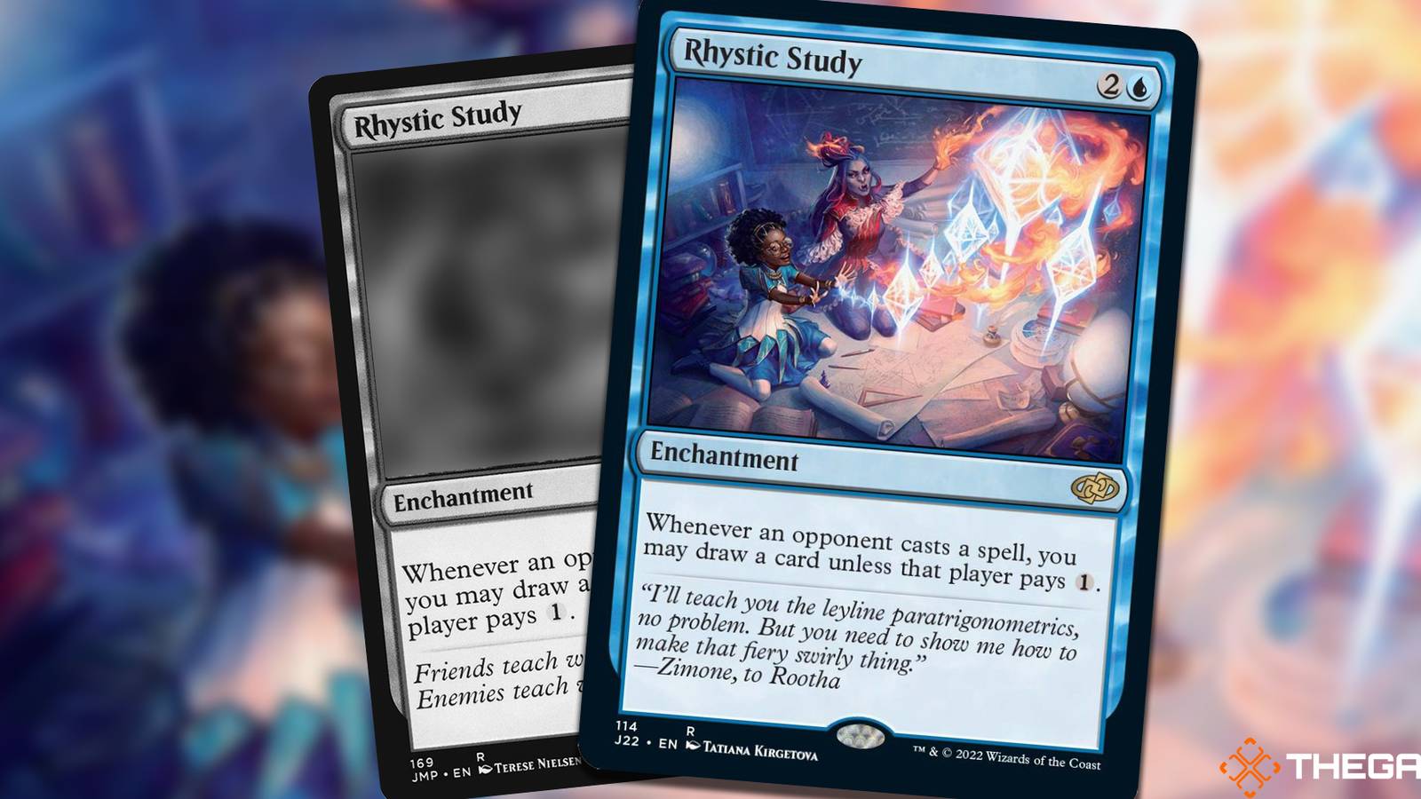 MTG's Jumpstart 2022 Finally Introduces New Rhystic Study Art