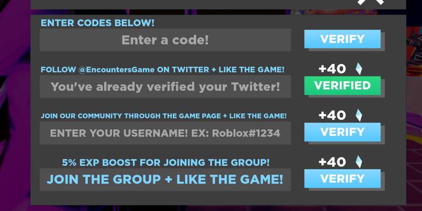 Encounters Fighting Codes - Roblox