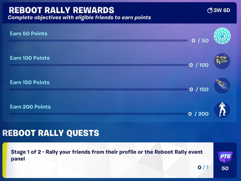 Fortnite: Reboot Rally Event Is Back