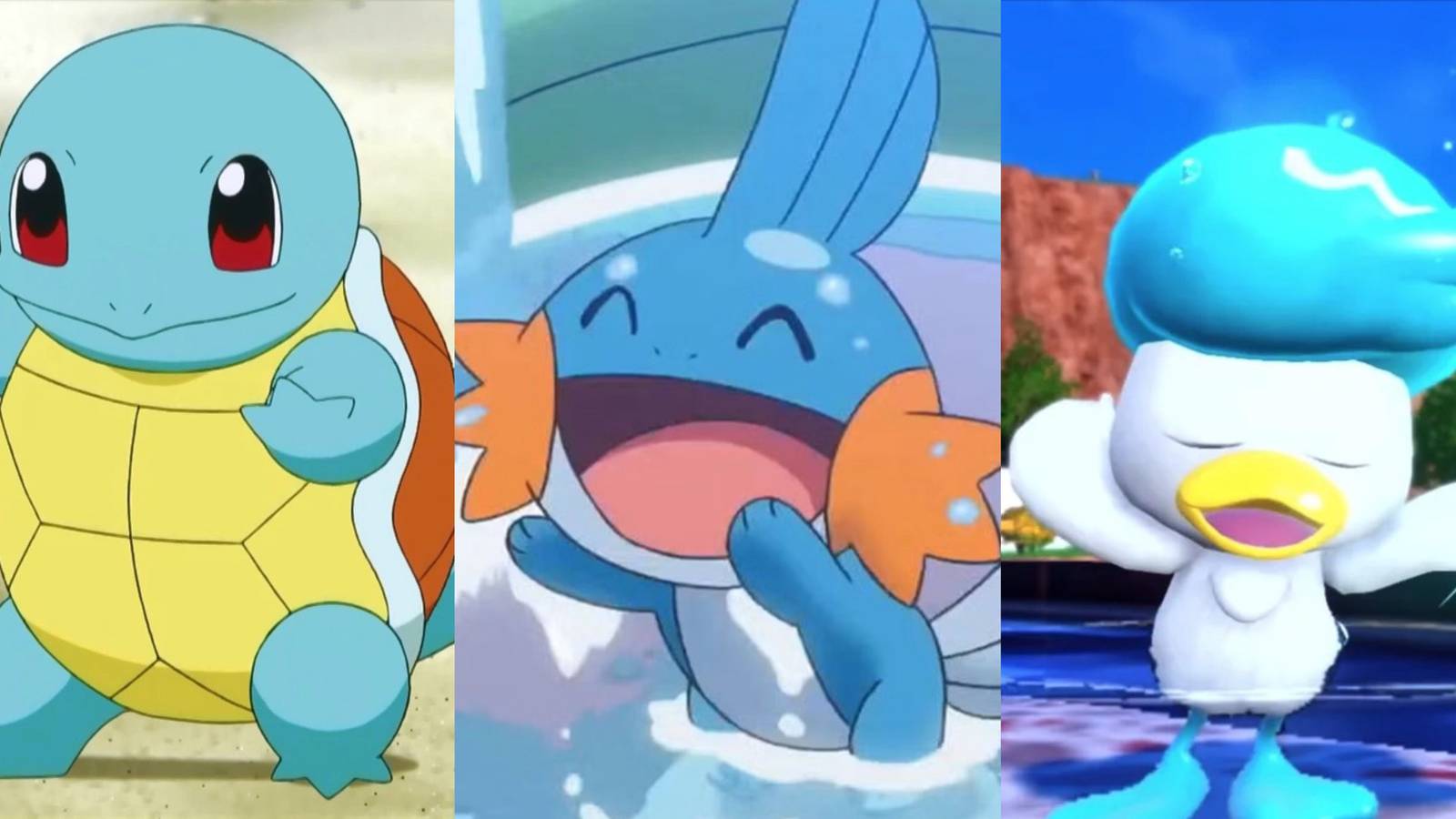 Every Water-Type Starter In Pokemon, Ranked
