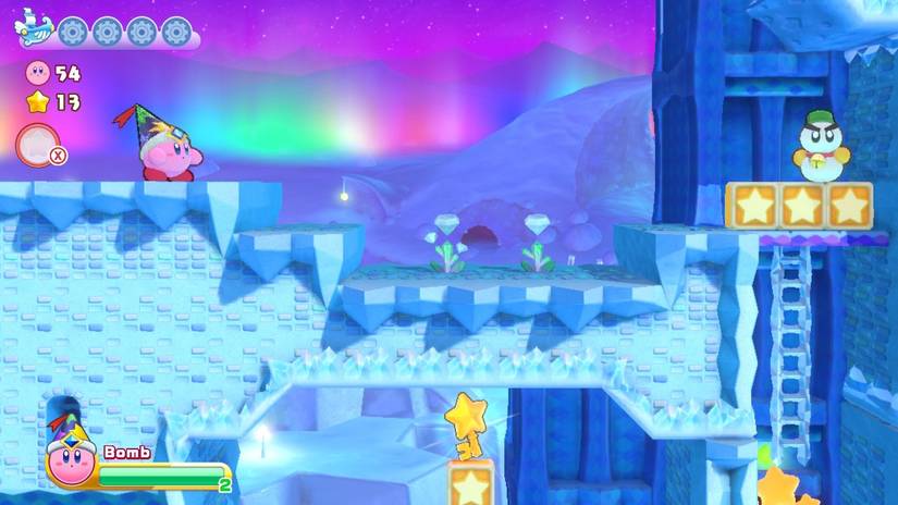 kirby ice level