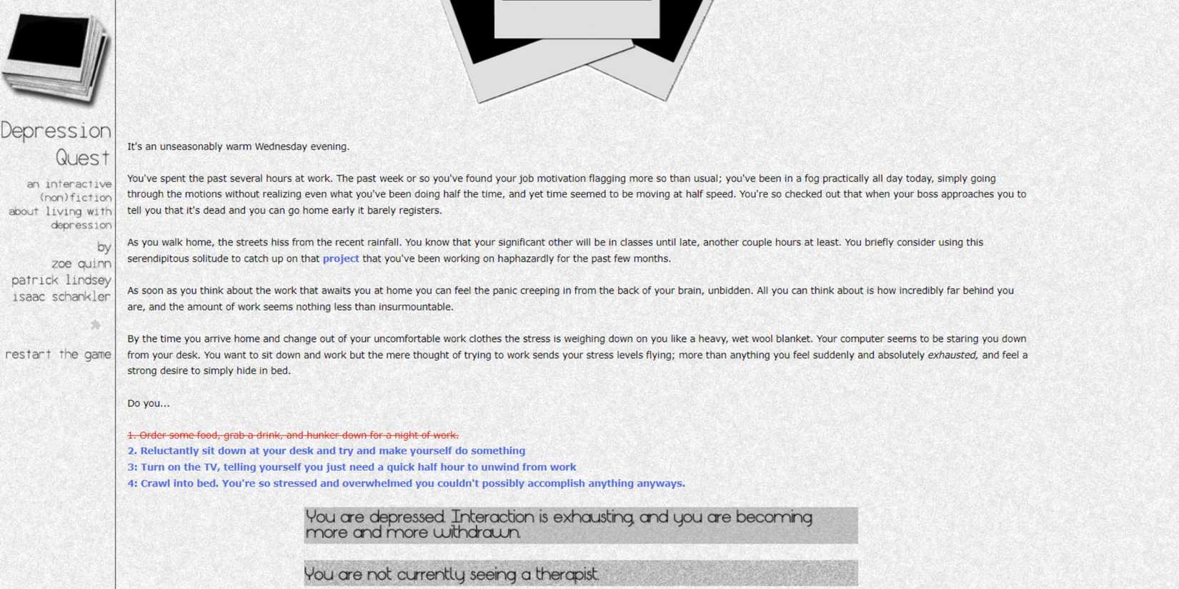Video Games That Deal With Mental Illness