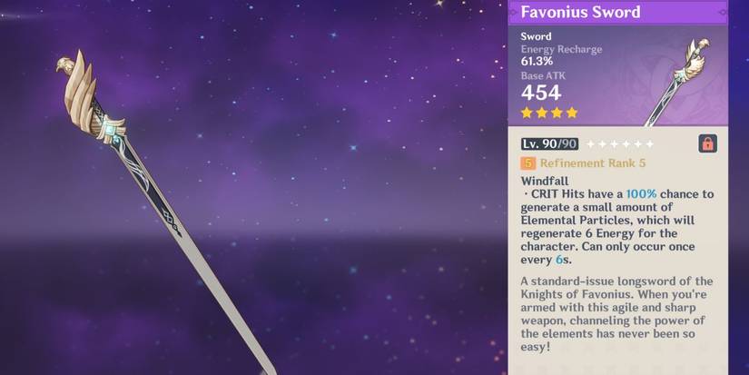 The Best Swords For Furina In Genshin Impact