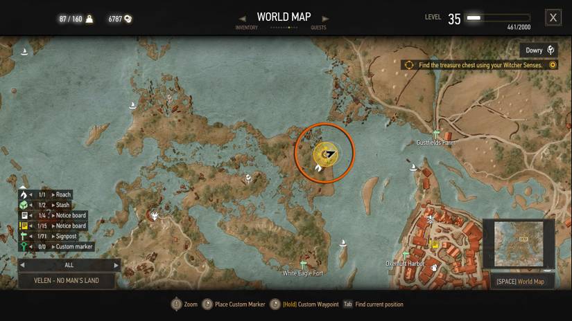 How To Complete Treasure Hunt: Dowry In The Witcher 3