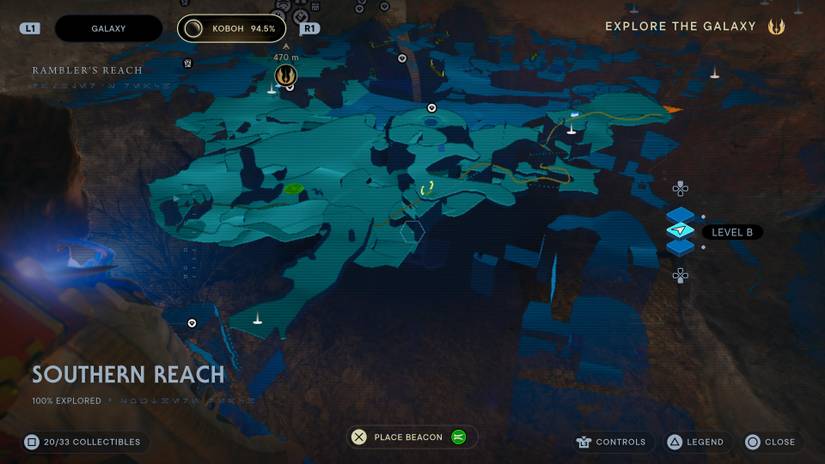 All Collectible Locations In Southern Reach In Star Wars Jedi: Survivor