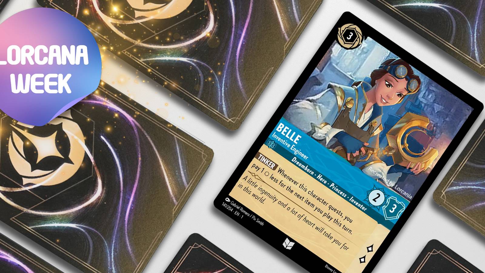 Belle, Inventive Engineer Is The Key To Disney Lorcana's Dreamborn Cards