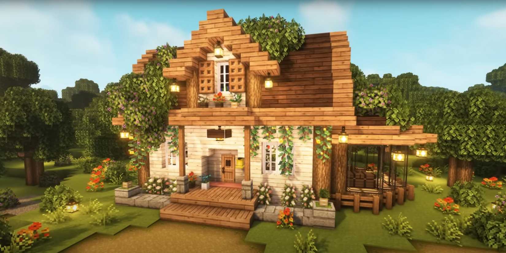 simple oak house