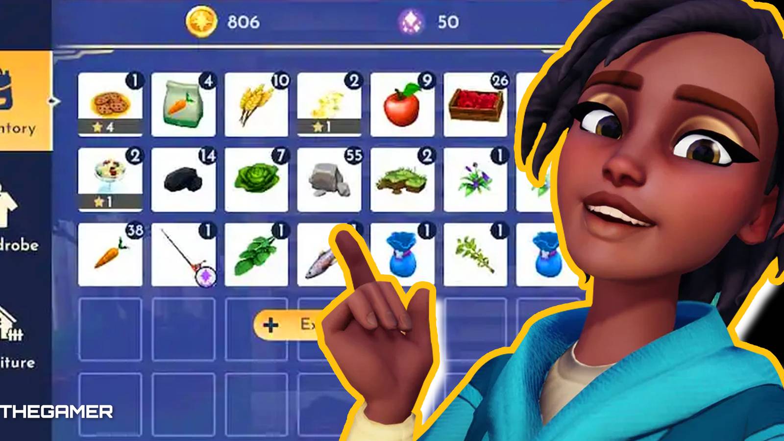 How To Get More Inventory Space In Disney Dreamlight Valley