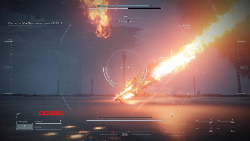 flaming sword grounded