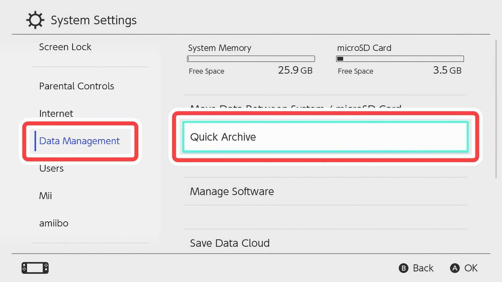 corrupted data was found switch