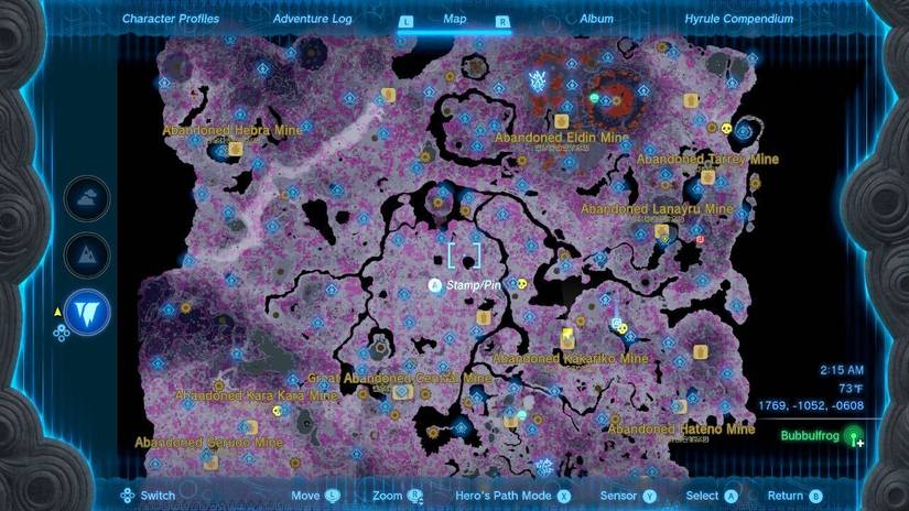 Every Lightroot And Its Coordinates In The Legend Of Zelda: Tears Of ...