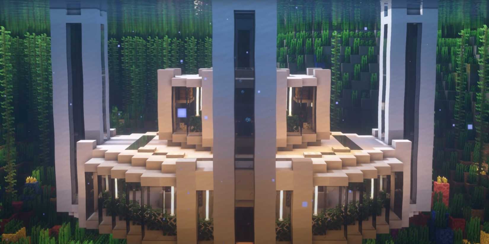 Minecraft Underwater House Entrance