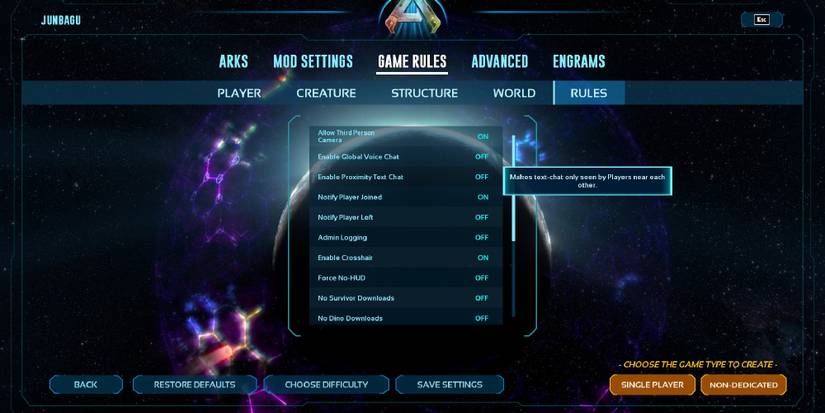 What Are The Best Server Settings In Ark: Survival Ascended?