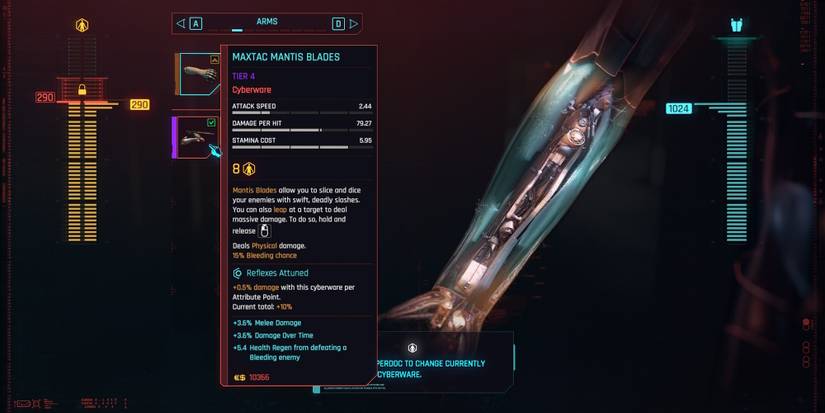 How To Get MaxTac Mantis Blades In Cyberpunk 2077