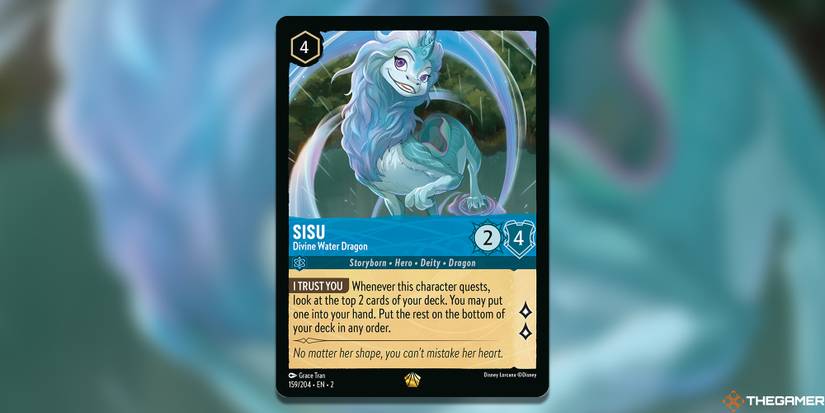 Sisu, Divine Water Dragon Reveal For Rise Of The Floodborn - Disney Lorcana
