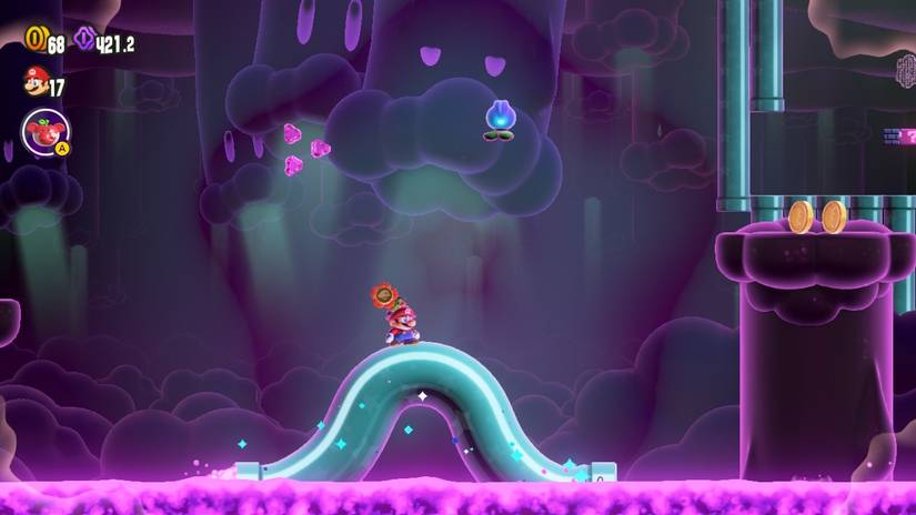 All Swamp Pipe Crawl Flower Coins And Wonder Seeds In Super Mario Wonder