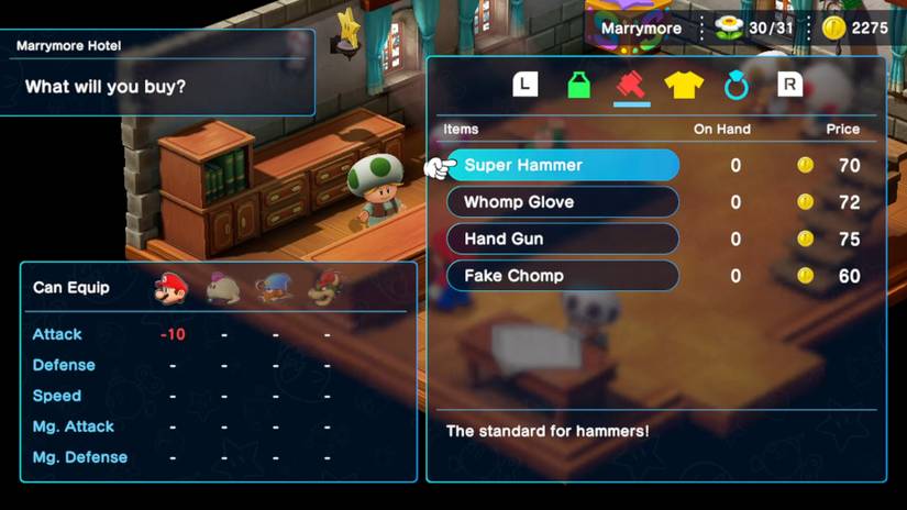 Where To Find Every Weapon In The Super Mario RPG Remake