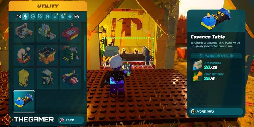 How To Unlock And Use The Essence Table In Lego Fortnite