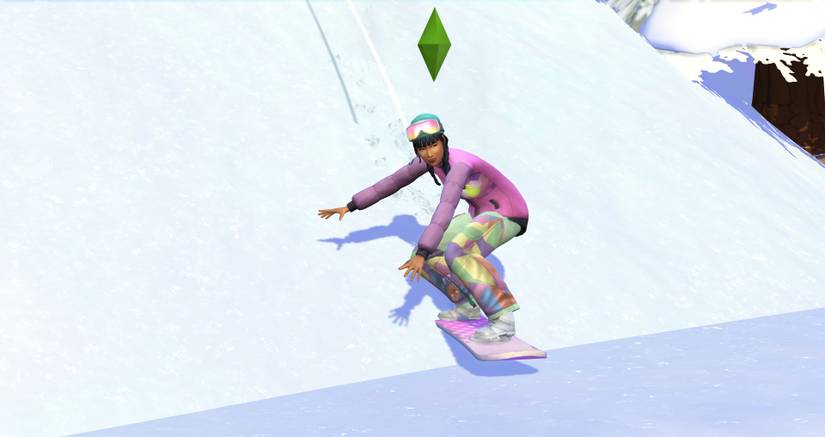 How To Snowboard And Build The Snowboarding Skill In The Sims 4: Snowy ...