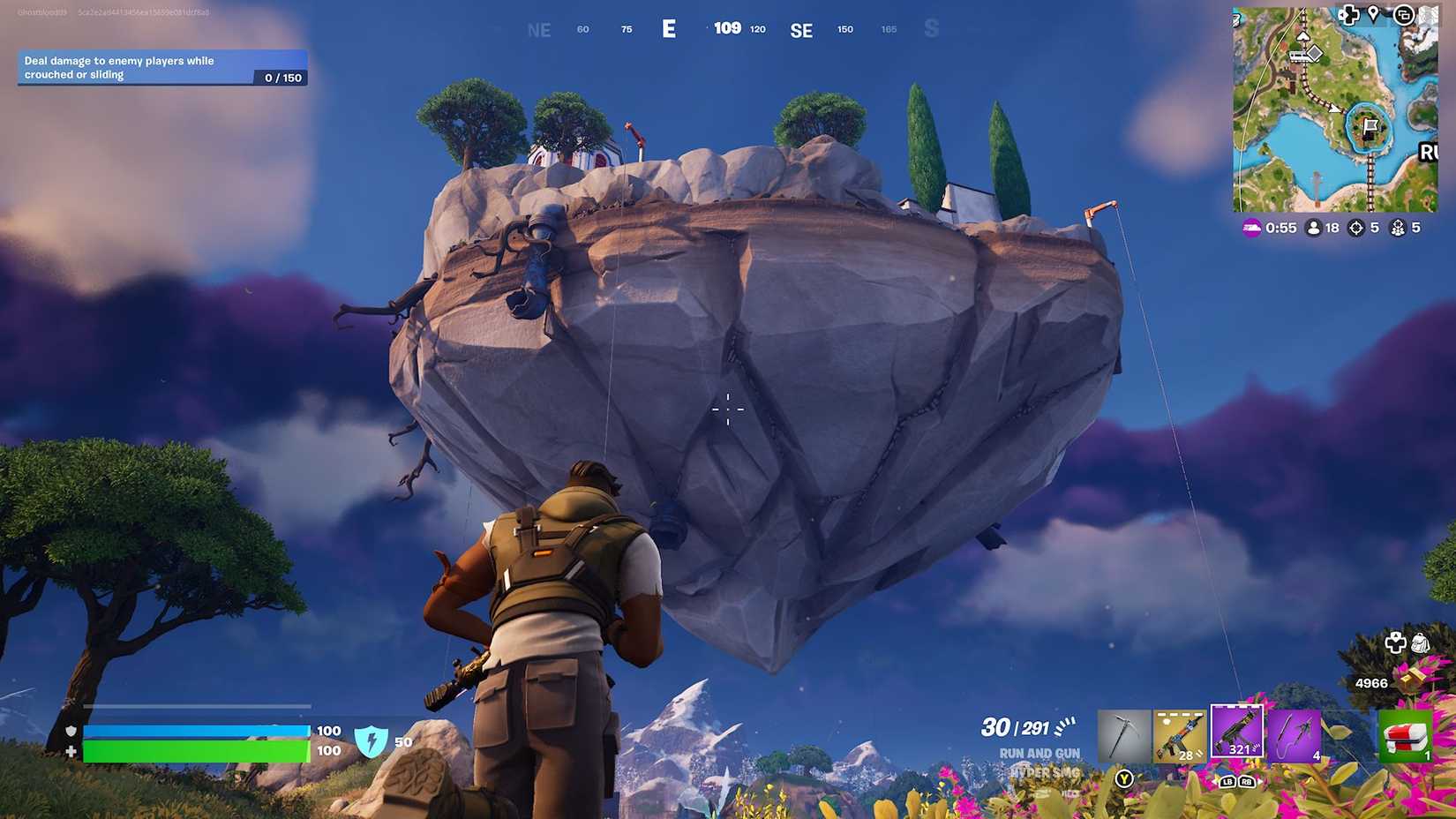 How To Raise The Flag On The Floating Island In Fortnite
