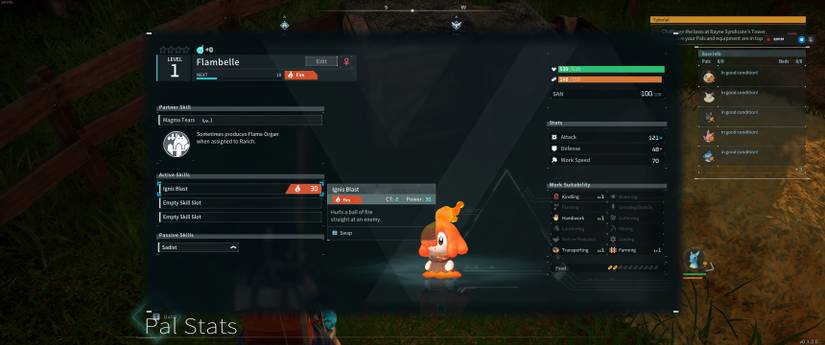 How To Teach Pals New Attacks In Palworld