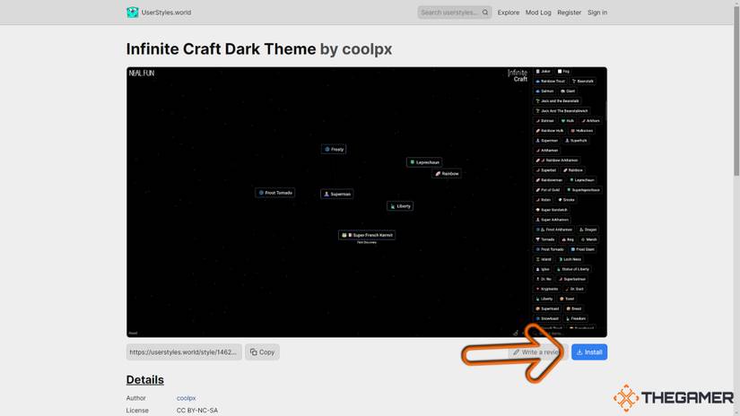 How To Use Dark Mode On Infinite Craft